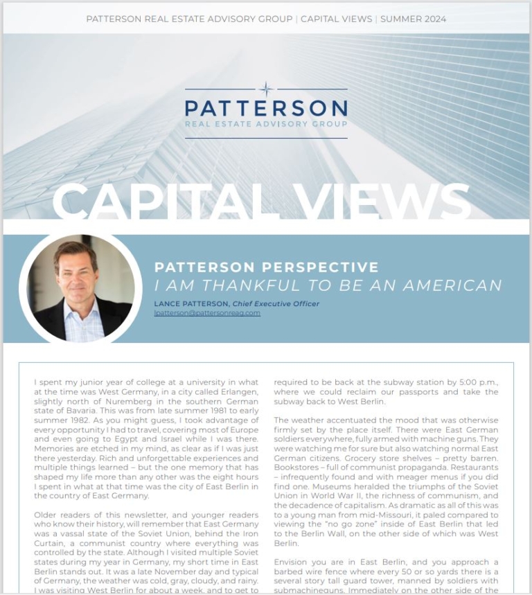 NEWS & HIGHLIGHTS – Patterson Real Estate Advisory Group
